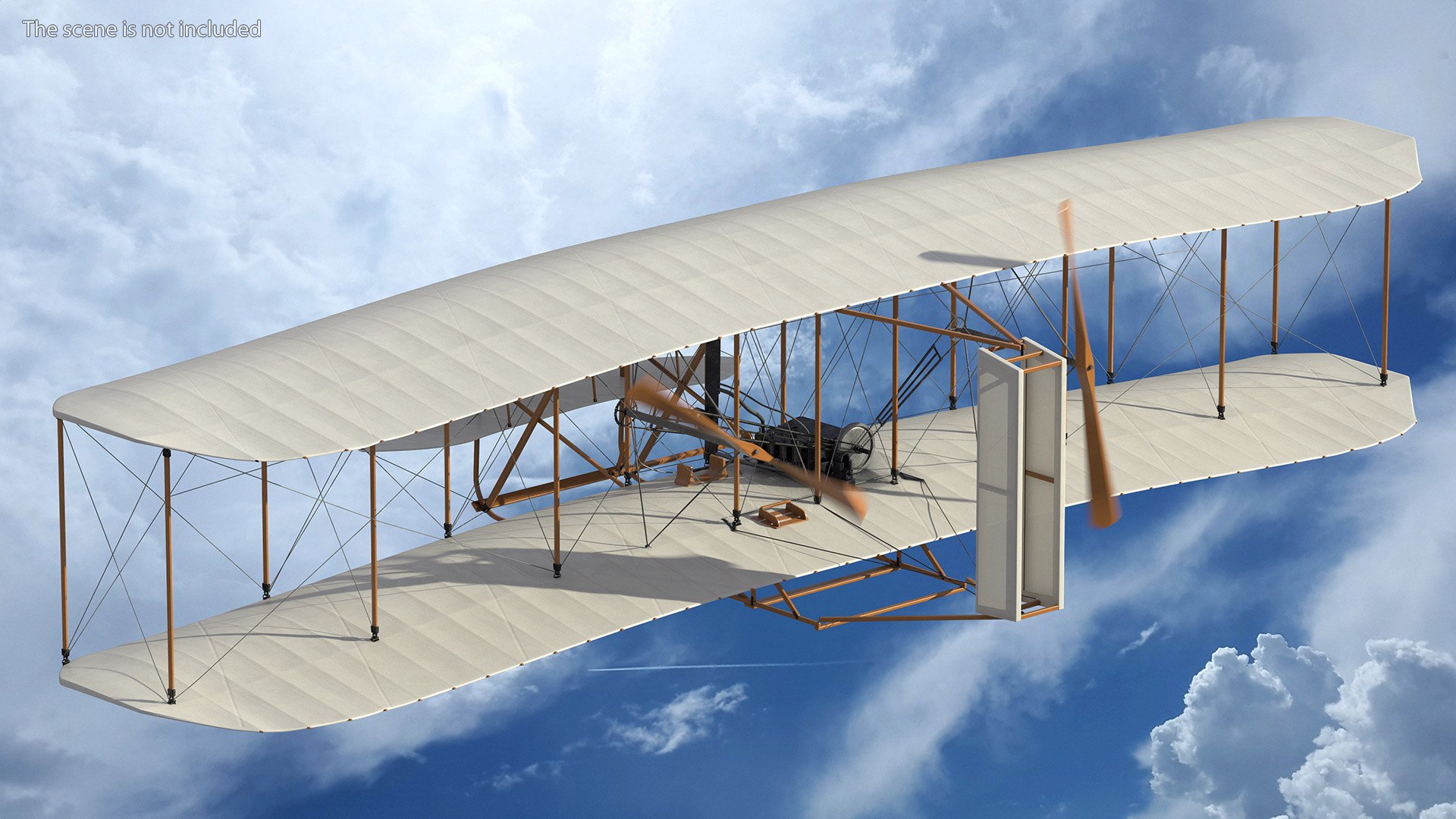 3D Wright Flyer Rigged For Maya Model - TurboSquid 2328286