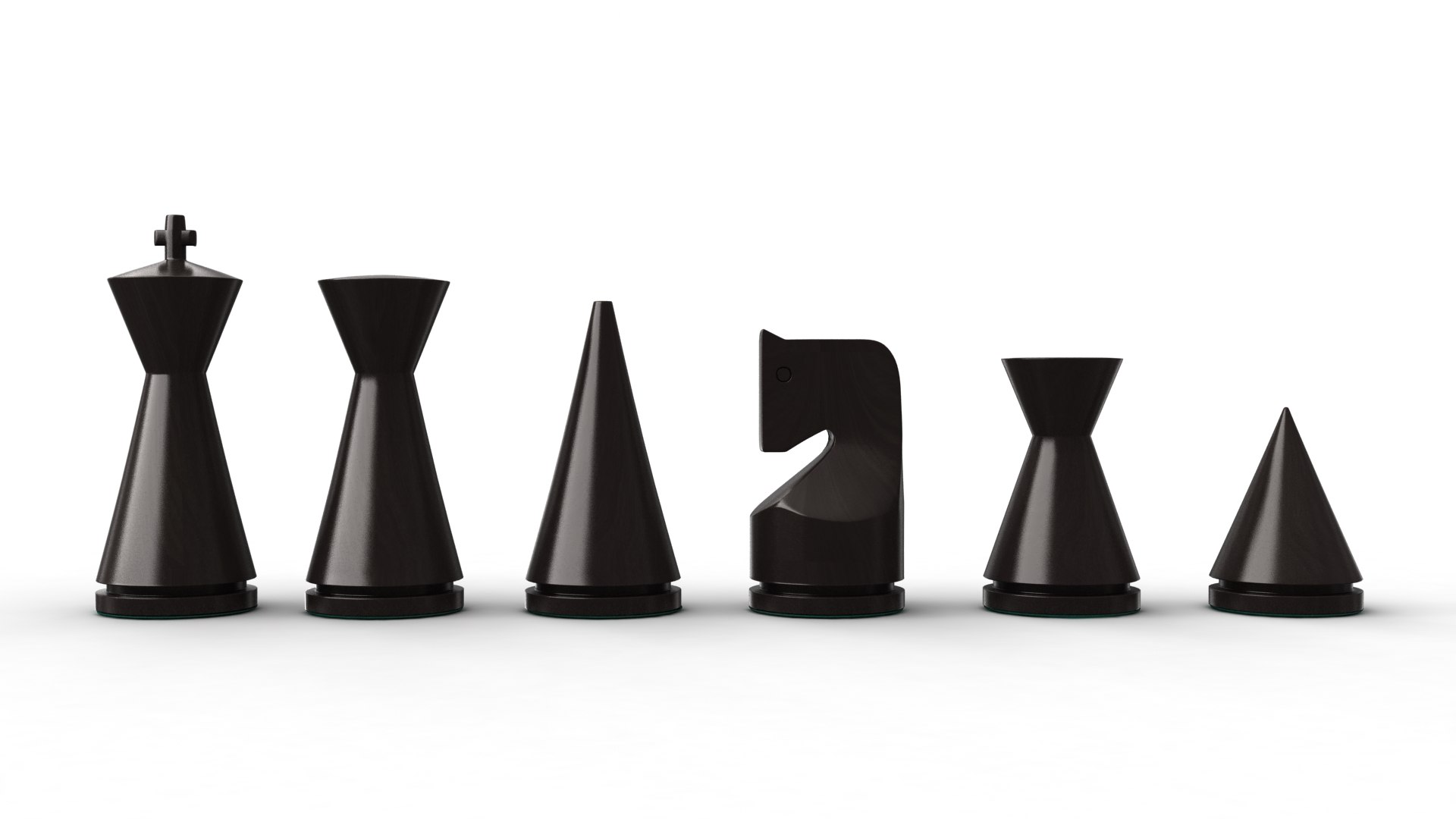 3D Modern Chess Set Model - TurboSquid 1497887