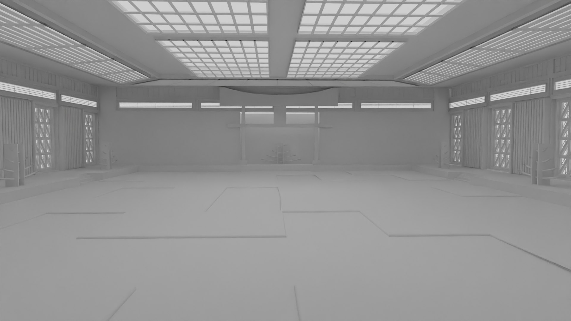 Dojo Fighting Hall model - TurboSquid 2158014