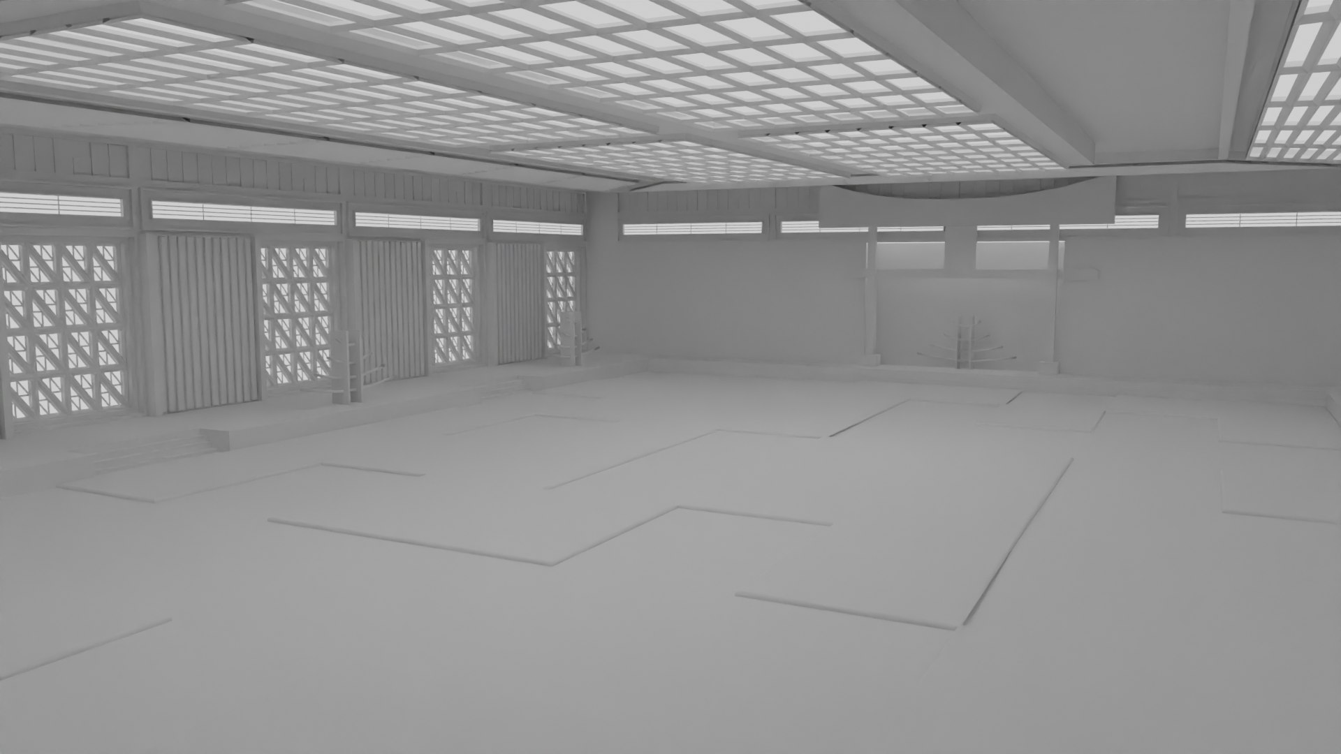 Dojo Fighting Hall model - TurboSquid 2158014
