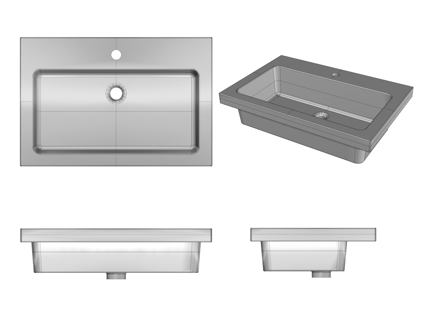 3D Basin Model - TurboSquid 1584934