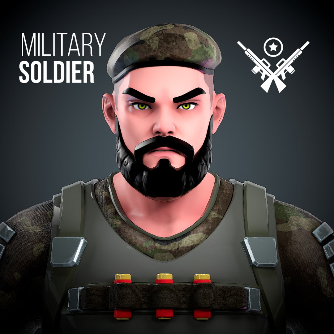 Military Soldier - Stylized Modular Character 3D - TurboSquid 2459933