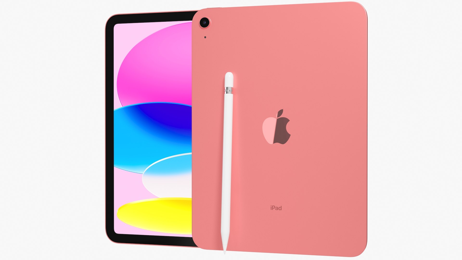 Apple IPad 2022 10th Gen WiFi-Cellular With Pencil Pink 3D Model ...