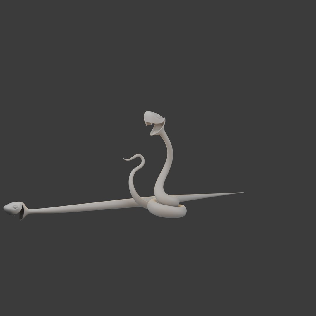 Snake Cartoon 02 3D Model - TurboSquid 2348195