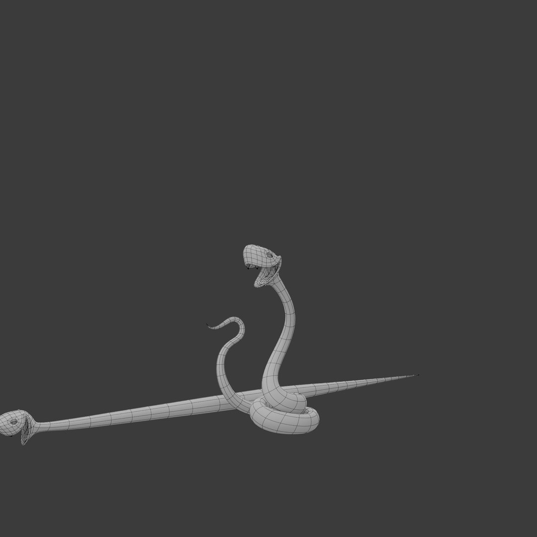 Snake Cartoon 02 3D Model - TurboSquid 2348195