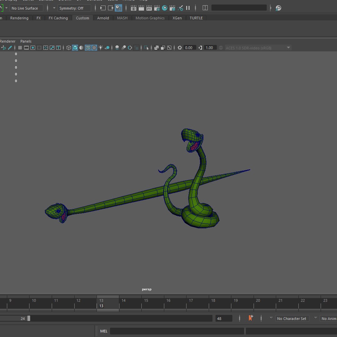 Snake Cartoon 02 3D Model - TurboSquid 2348195