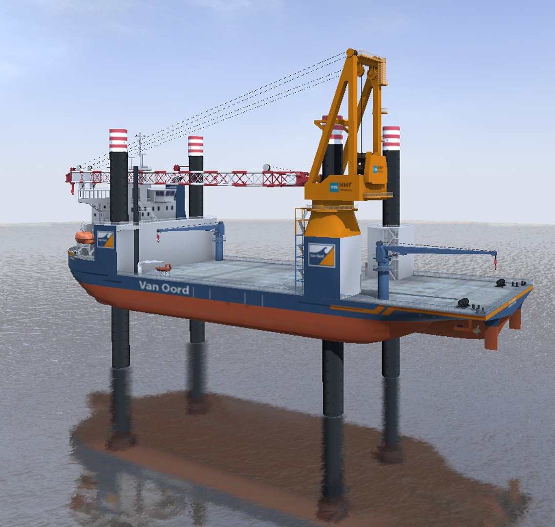 3D Offshore Installation Vessel 3d Model - TurboSquid 1875261