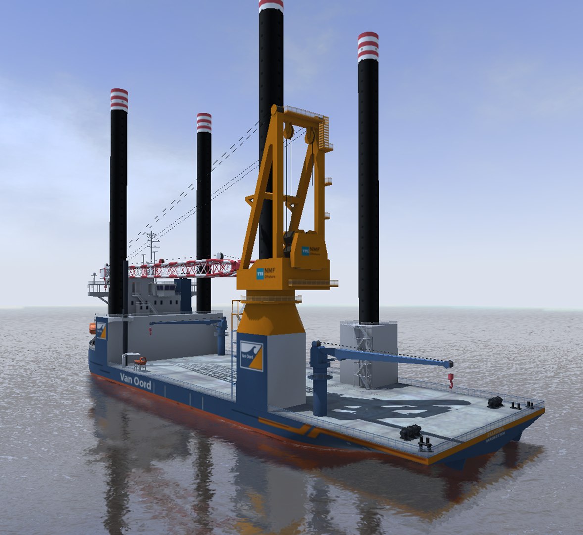 3D Offshore Installation Vessel 3d Model - TurboSquid 1875261