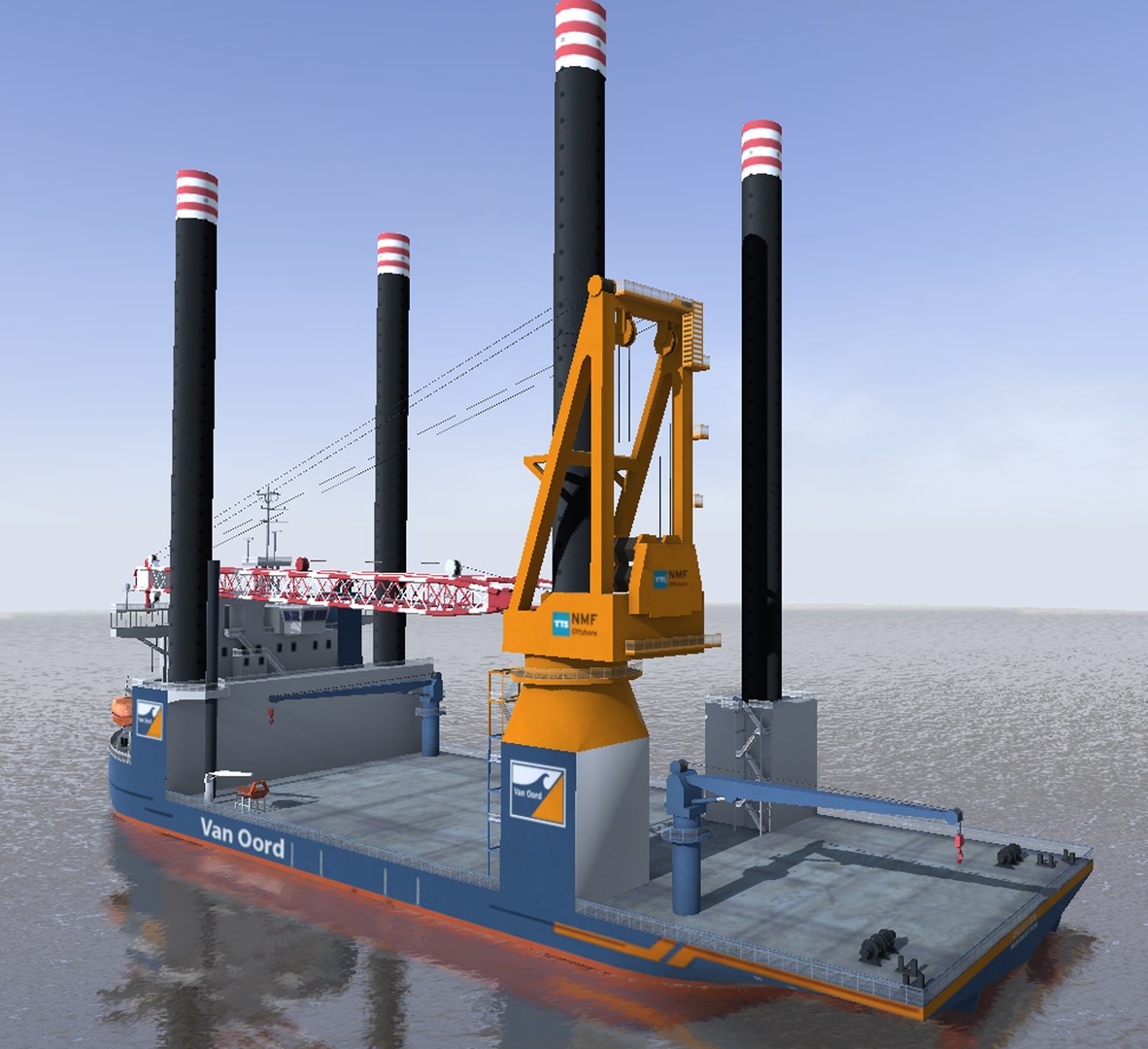 3D Offshore Installation Vessel 3d Model - TurboSquid 1875261