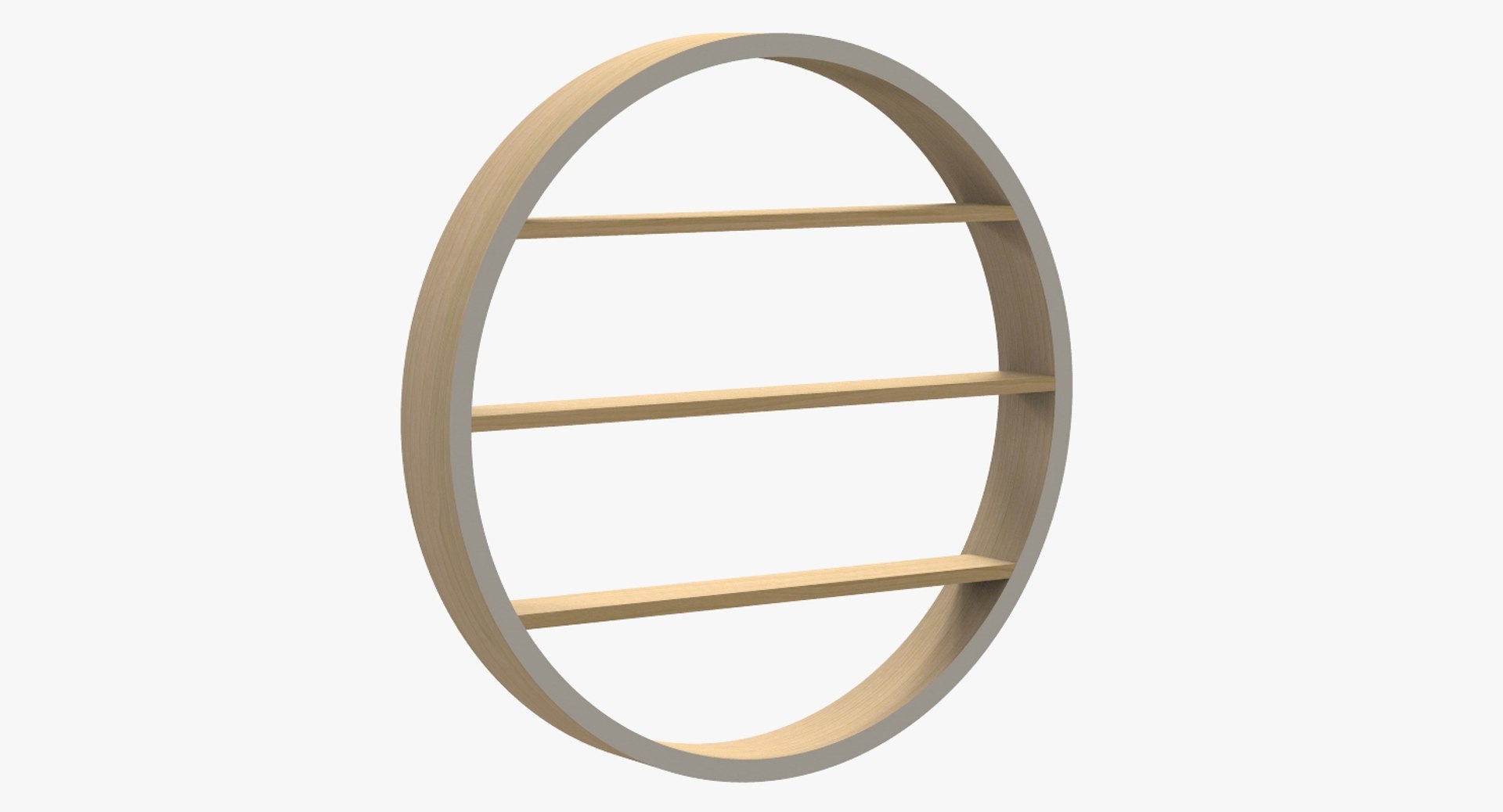 3D Circular Shelf Model - TurboSquid 1397627