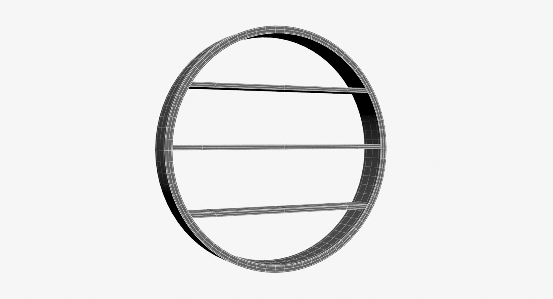 3D Circular Shelf Model - TurboSquid 1397627