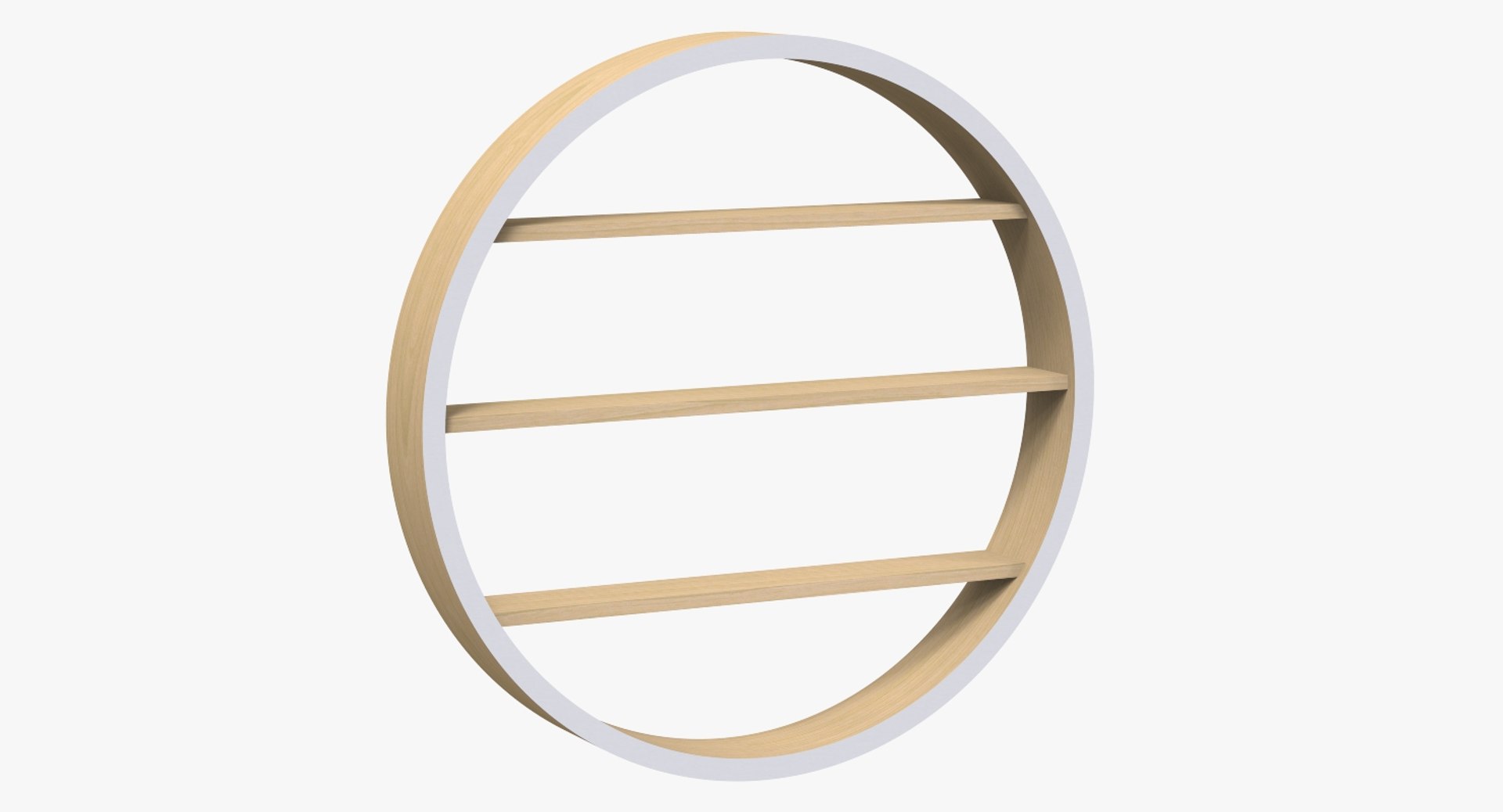 3D Circular Shelf Model - TurboSquid 1397627