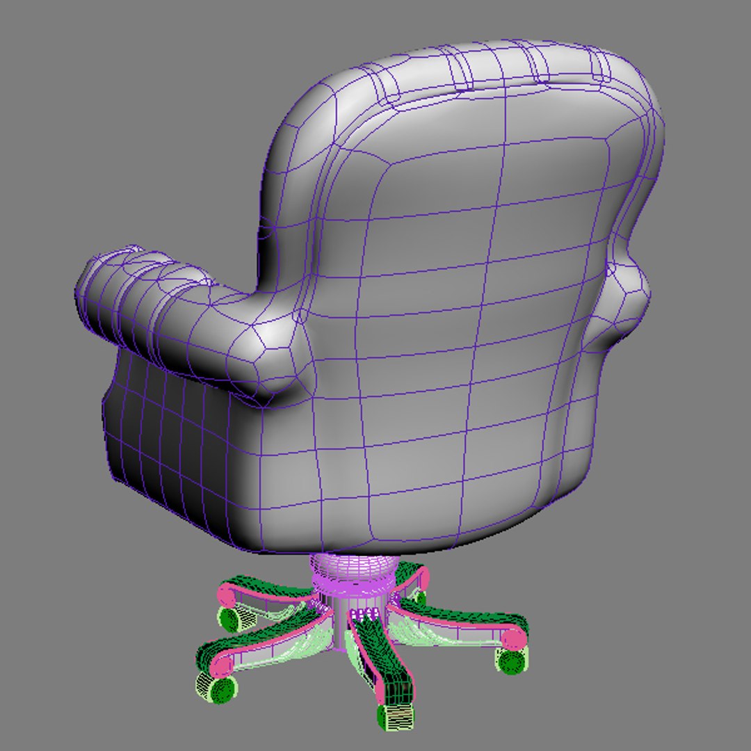 3d armchair interior model