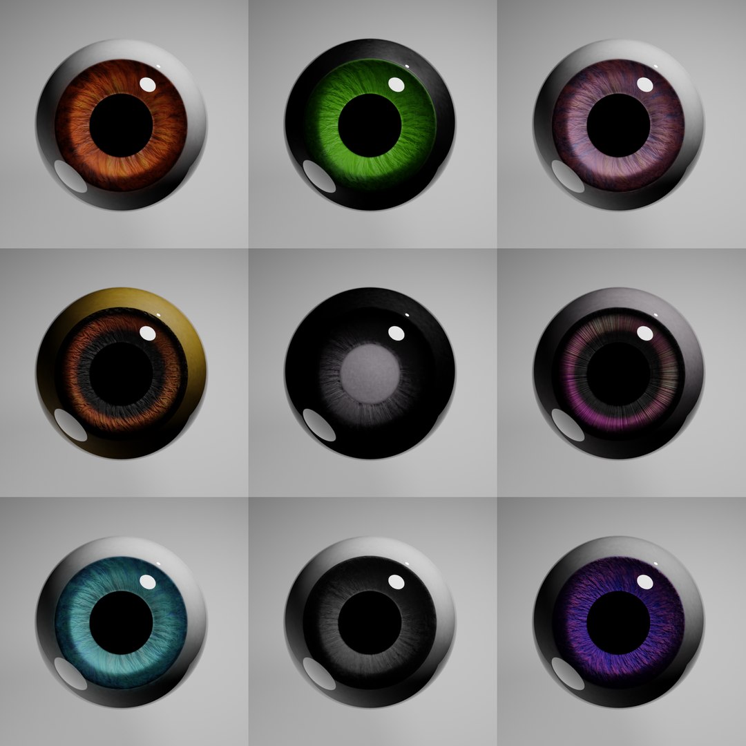 Custom Eyes 3D Model - TurboSquid 1816636