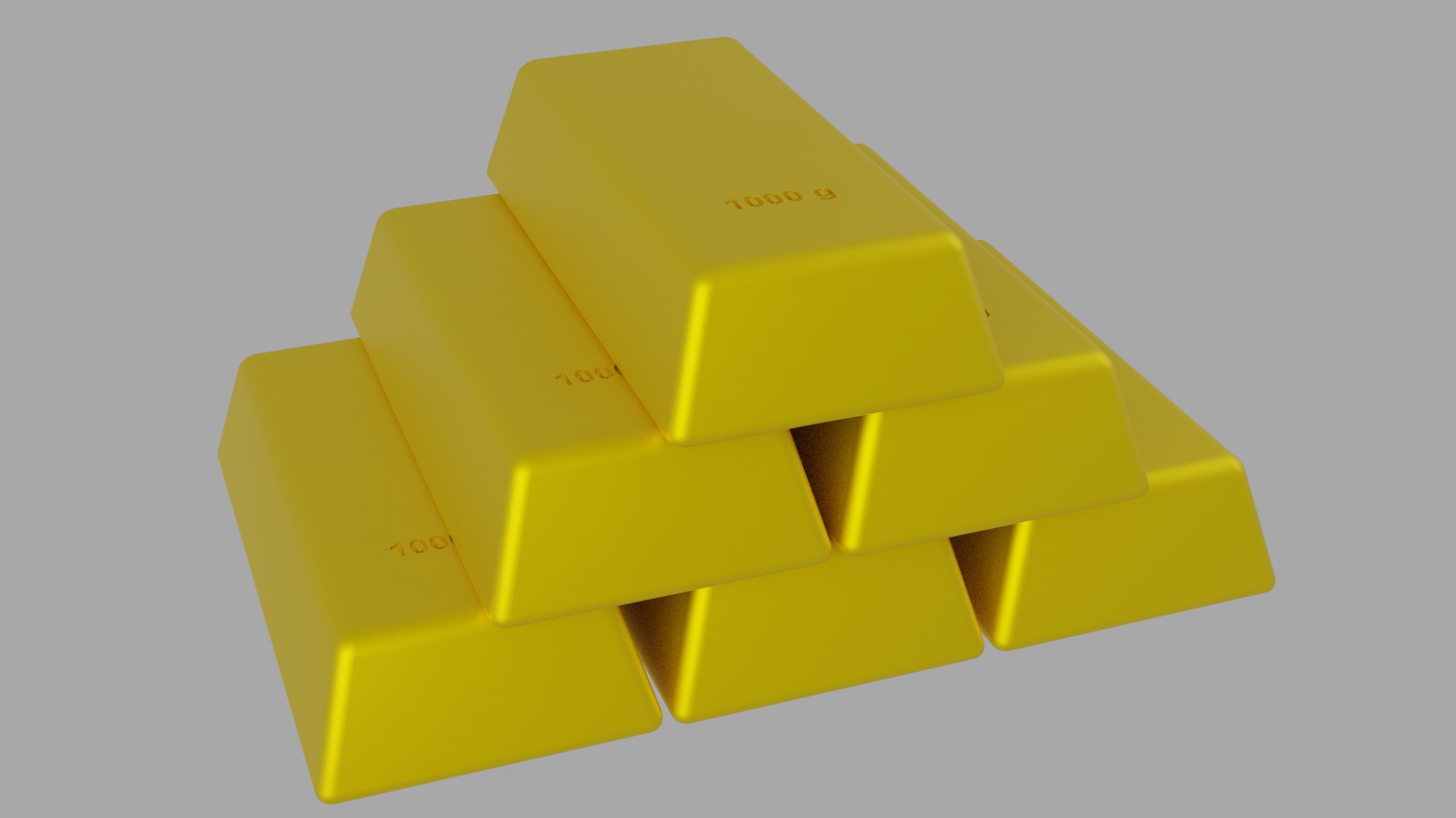 Gold Bar Model - TurboSquid 2191563