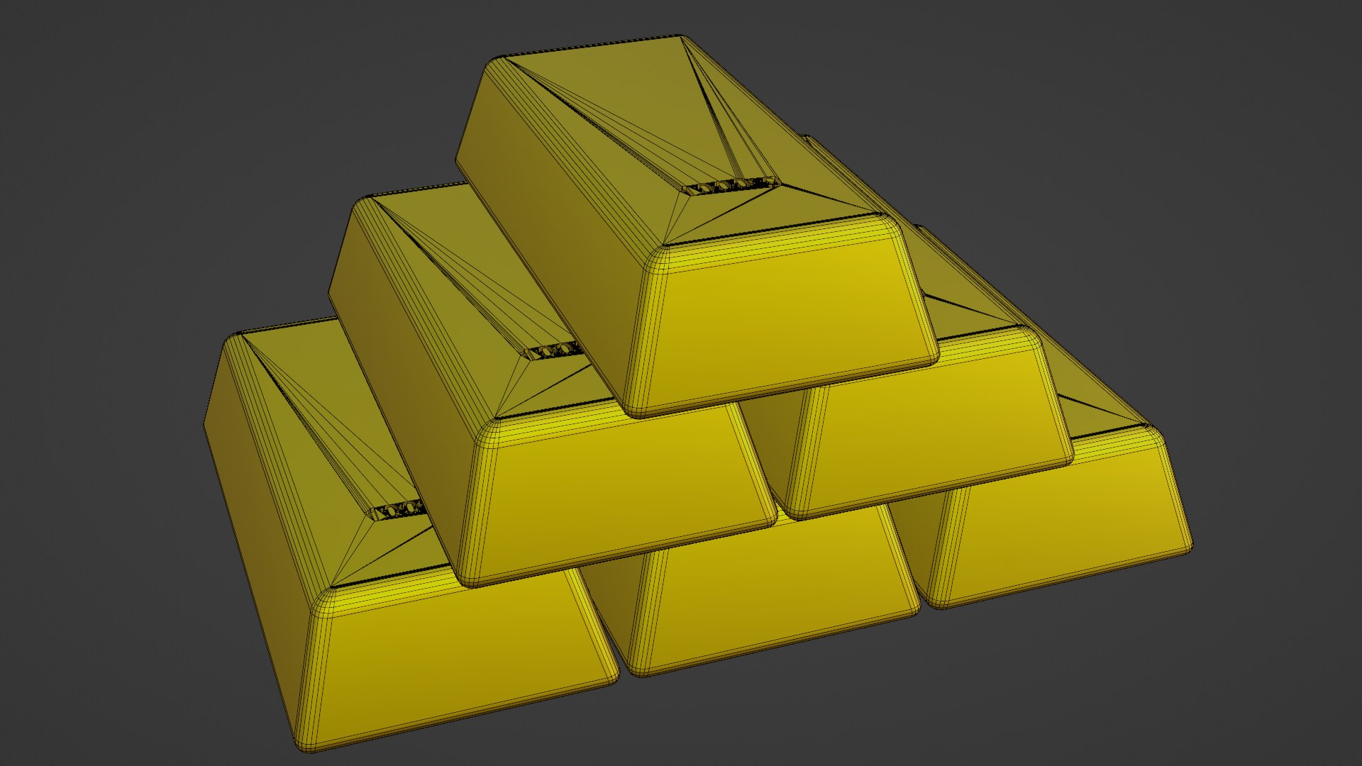 Gold Bar Model - TurboSquid 2191563