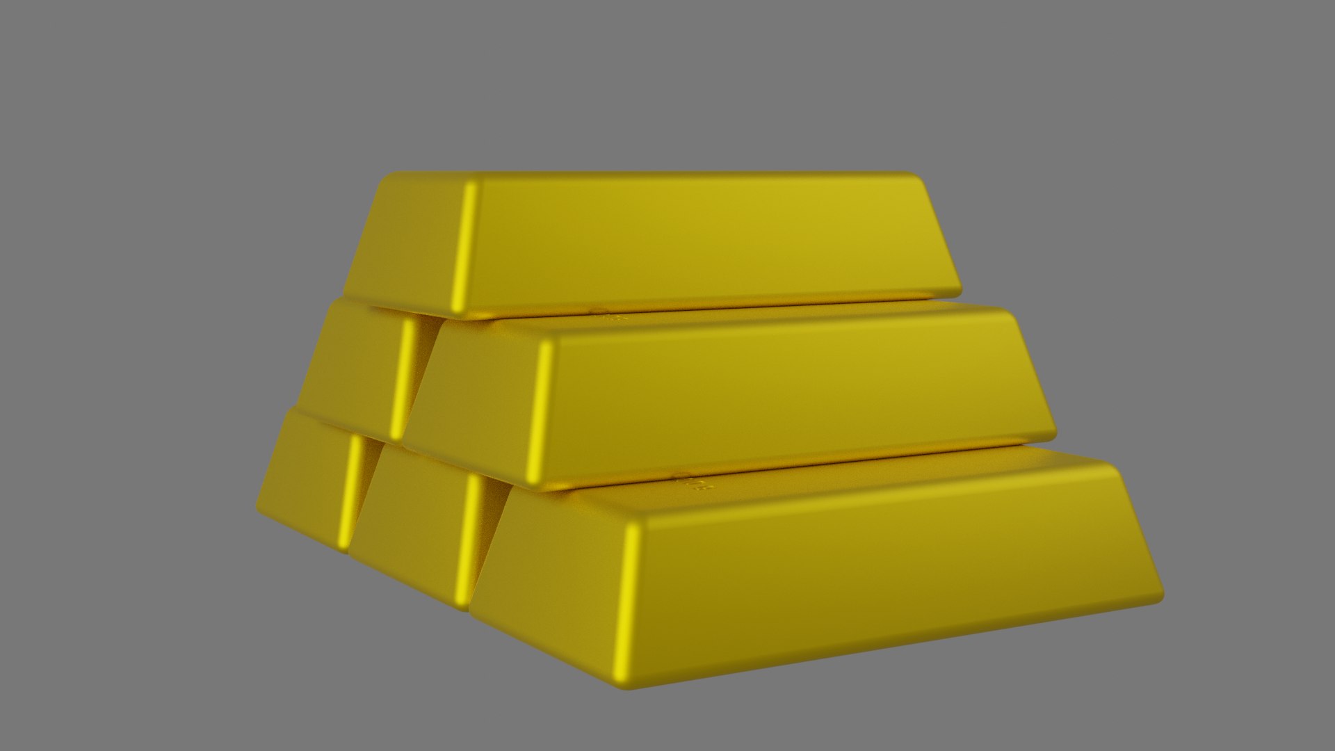 Gold Bar Model - TurboSquid 2191563