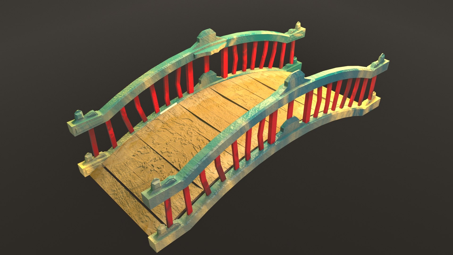 3D Bridge Asset Model - TurboSquid 1709381