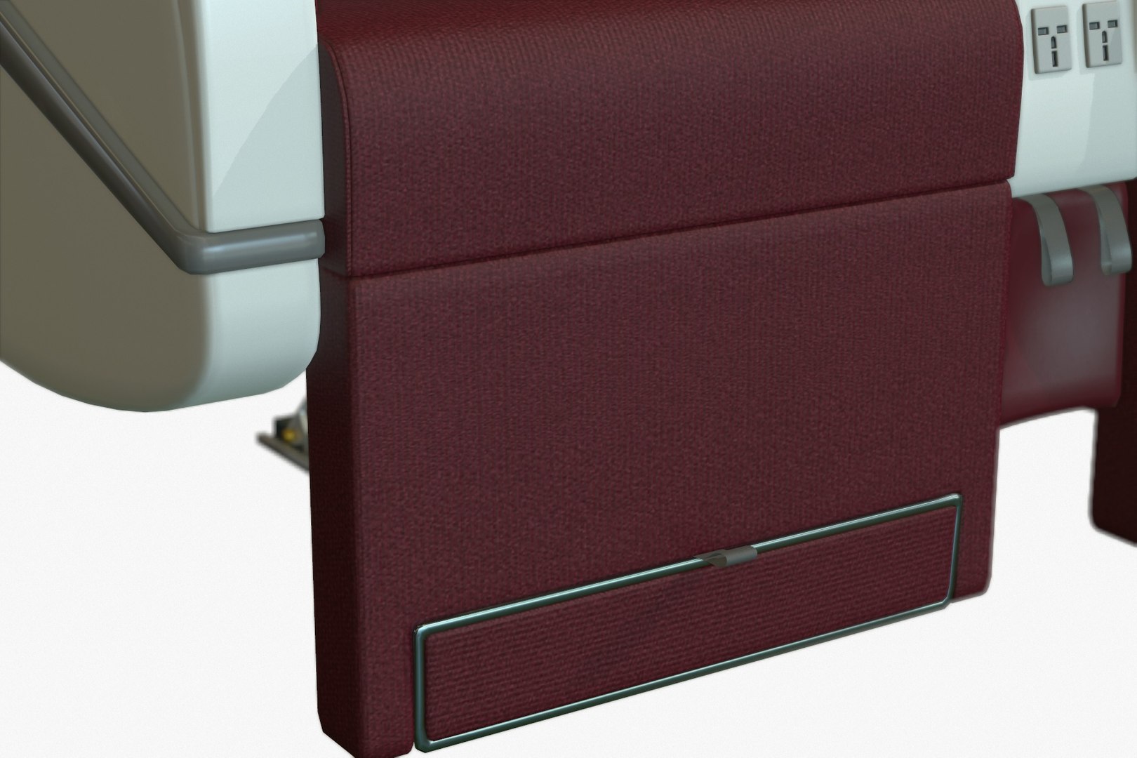 3D Model Airplane Chair Premium Class - TurboSquid 1416687