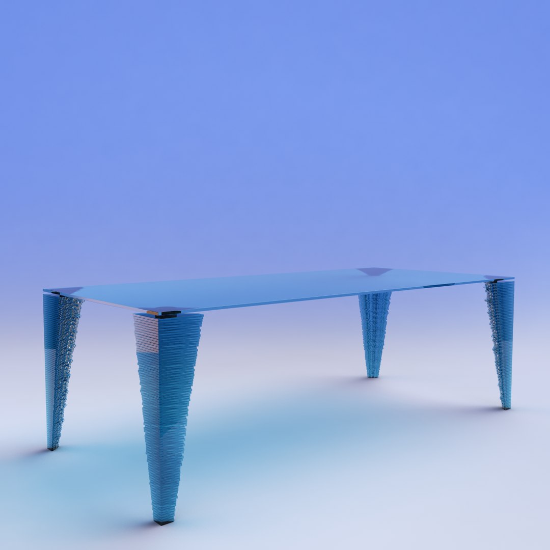 Maya Atlas Glass Table