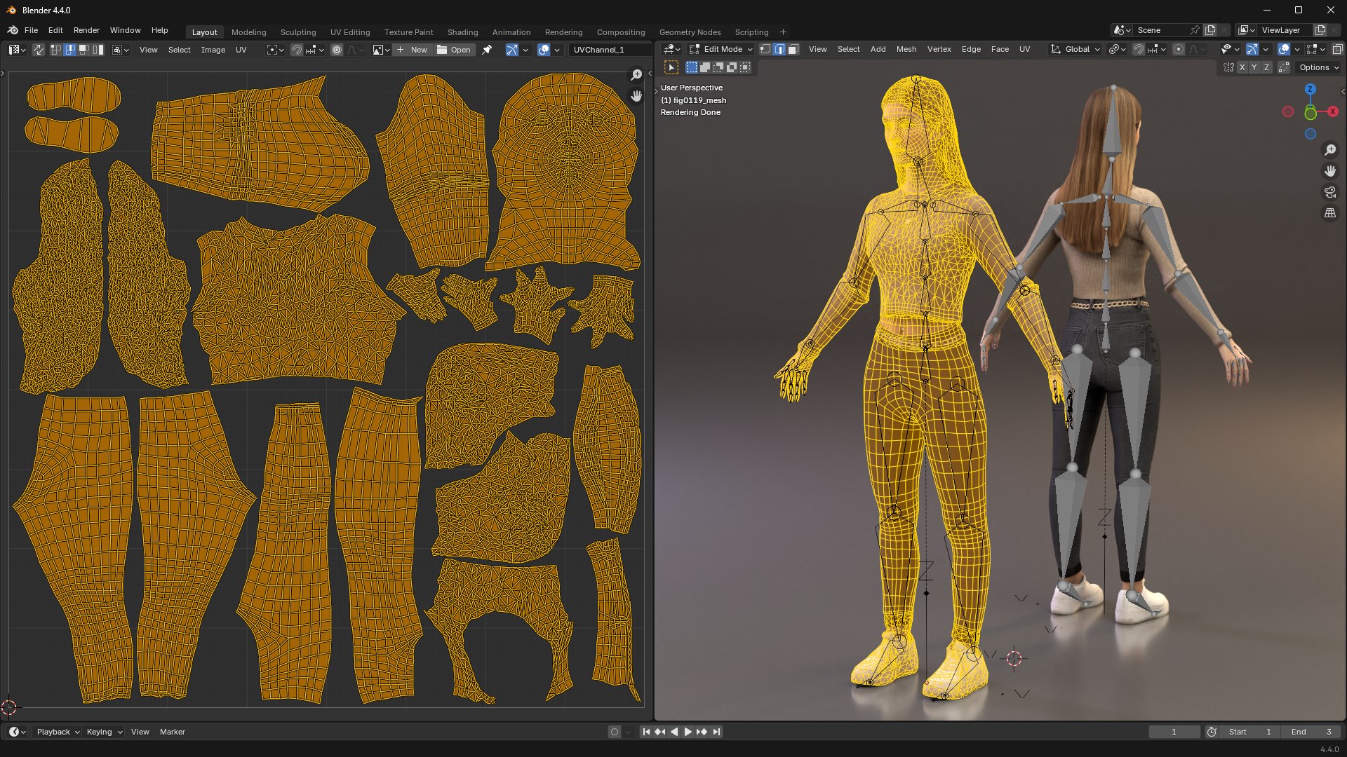 3D Rigged Woman Character - 3D Scanned Figure 0119 - TurboSquid 2410090