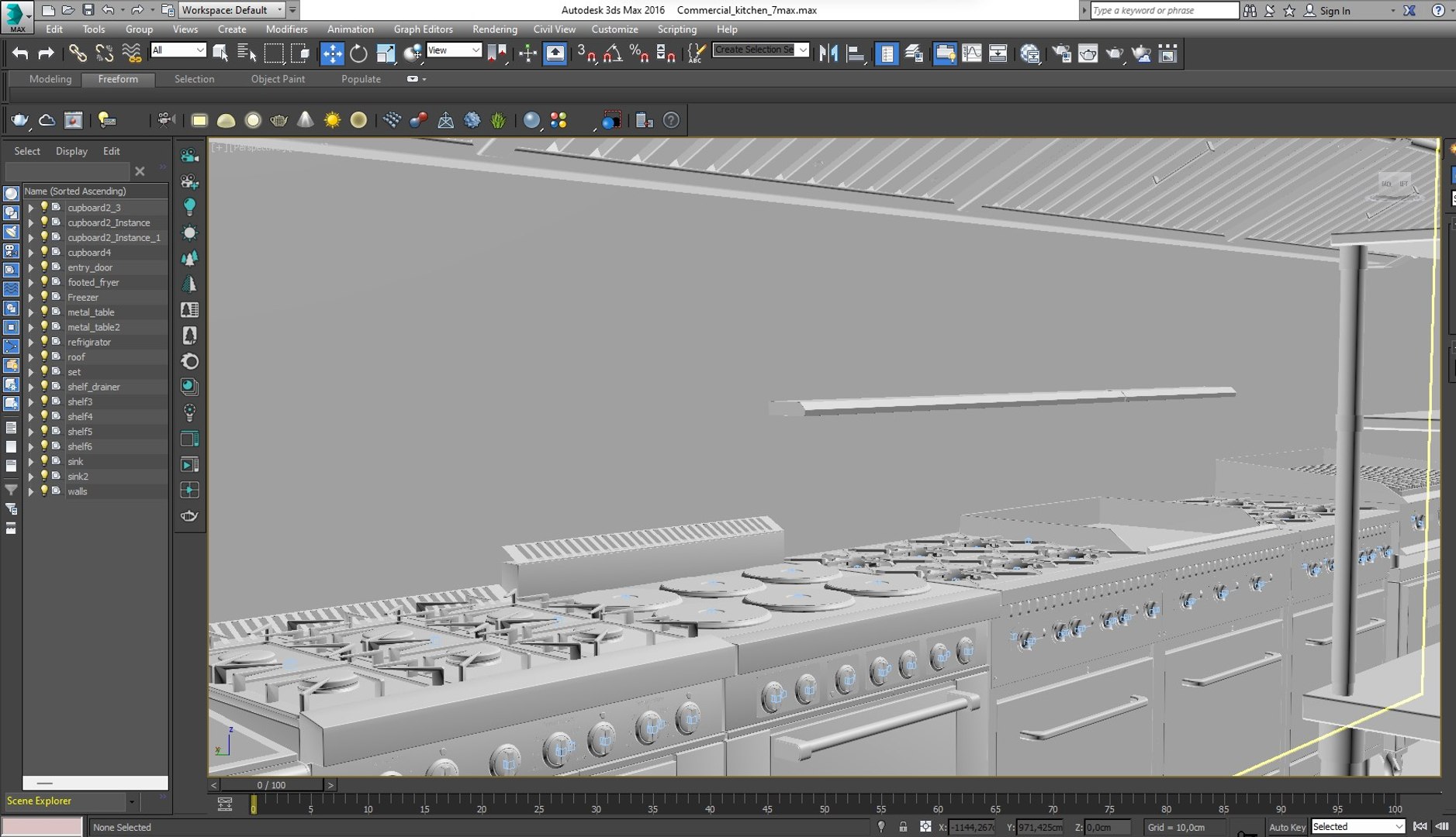Commercial Kitchen 7 3D Model - TurboSquid 2095026