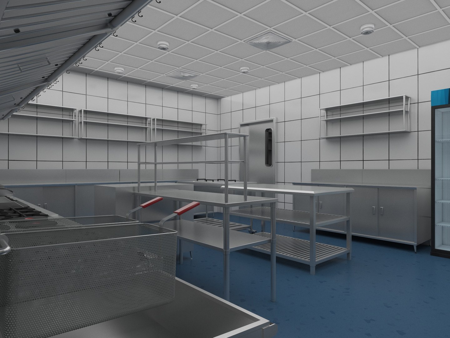 Commercial Kitchen 7 3D Model - TurboSquid 2095026