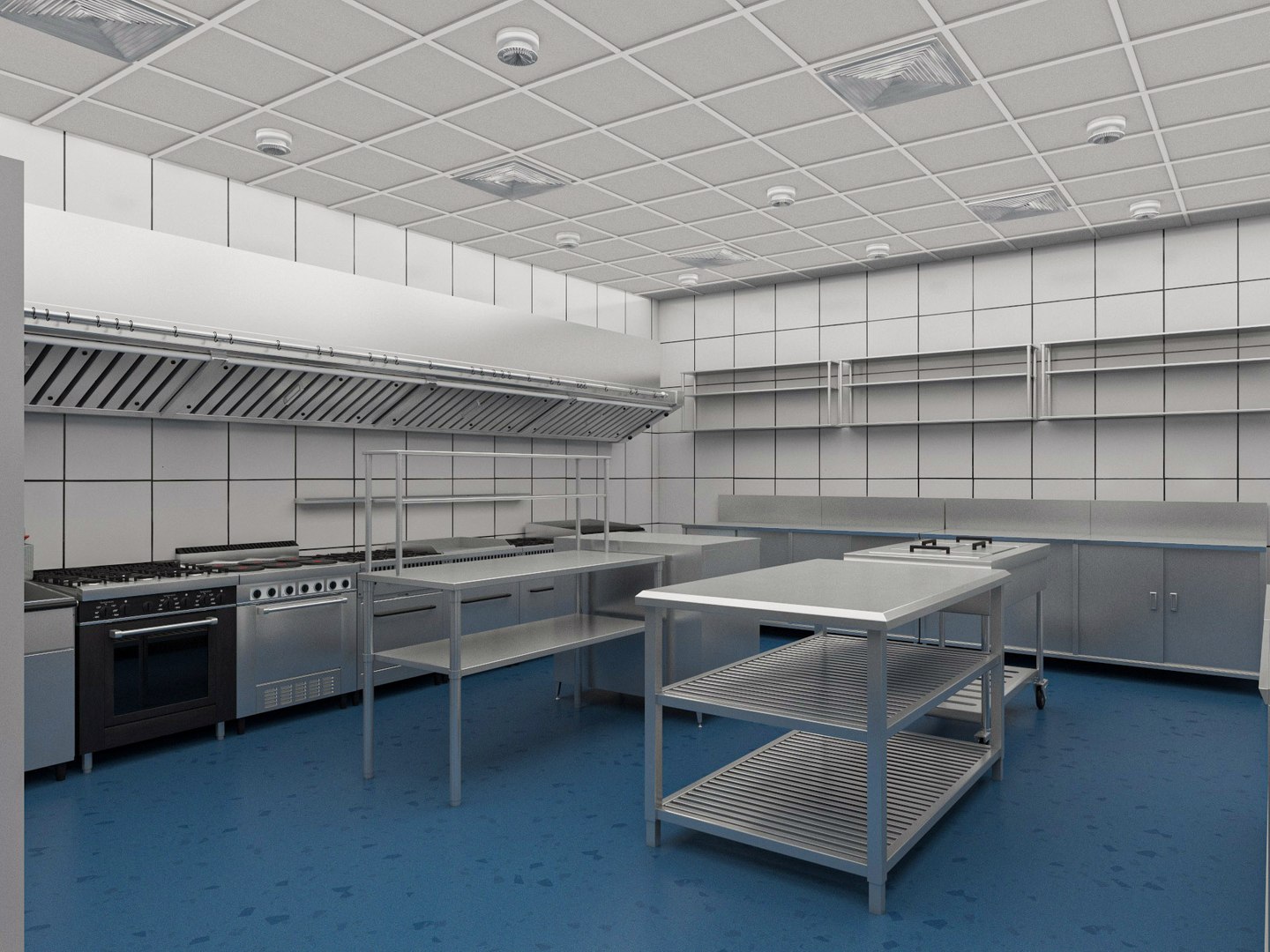 Commercial Kitchen 7 3D Model - TurboSquid 2095026