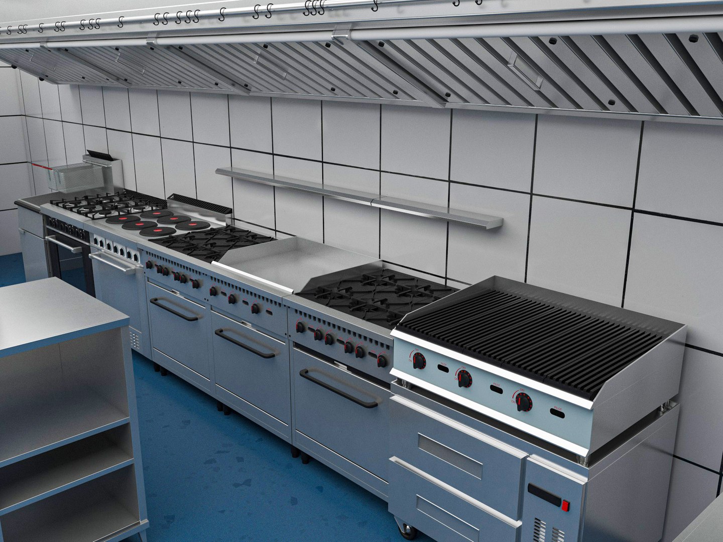 Commercial Kitchen 7 3D Model - TurboSquid 2095026