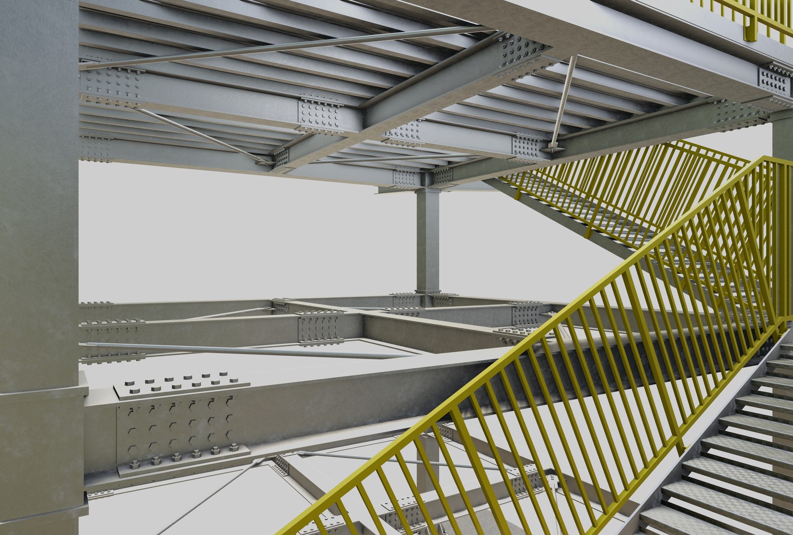 3D Steel Structure-Tsunami Evacuation Tower-Type-1 - TurboSquid 1903731