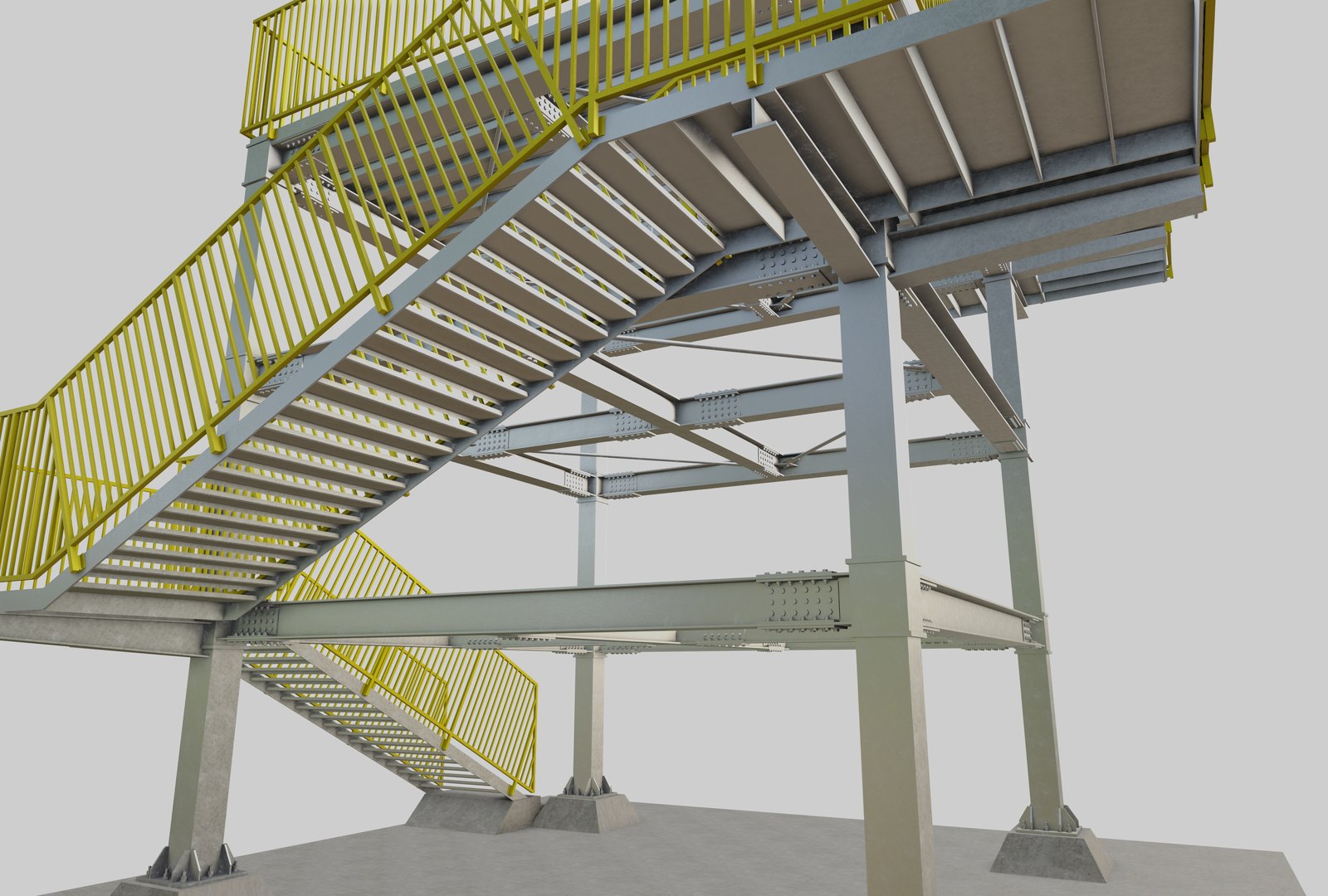 3D Steel Structure-Tsunami Evacuation Tower-Type-1 - TurboSquid 1903731