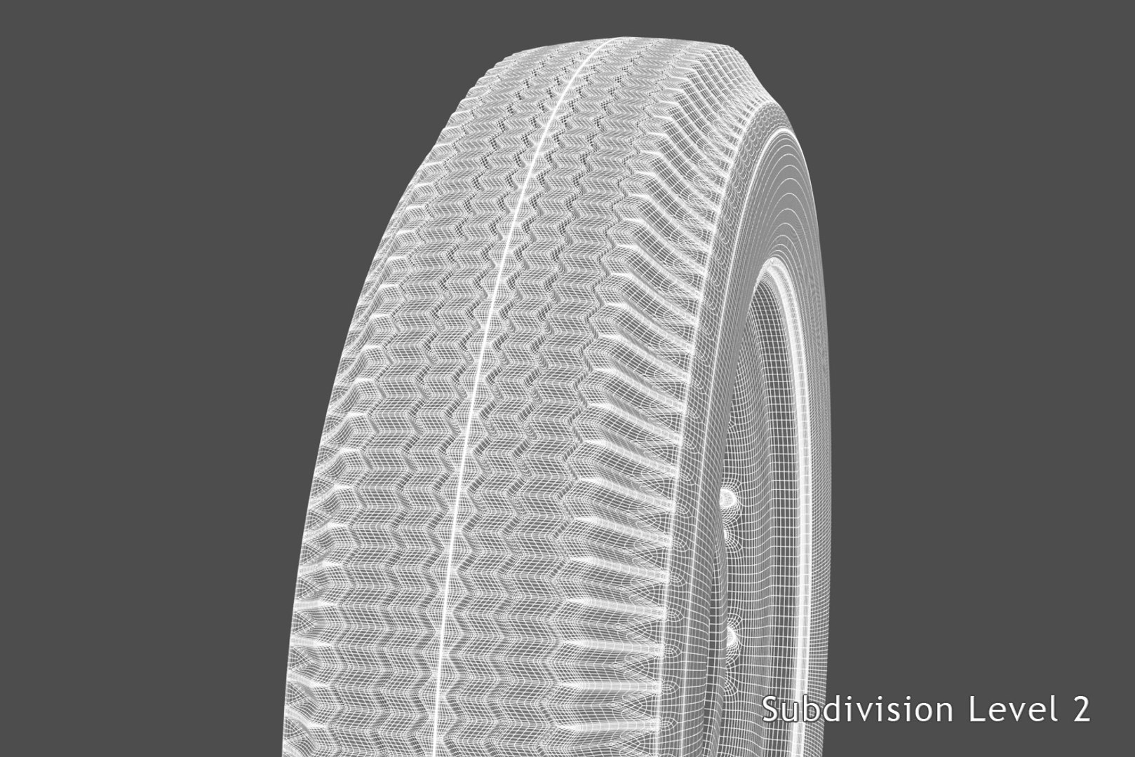 3D Vintage Car Wheel Model - TurboSquid 1273365