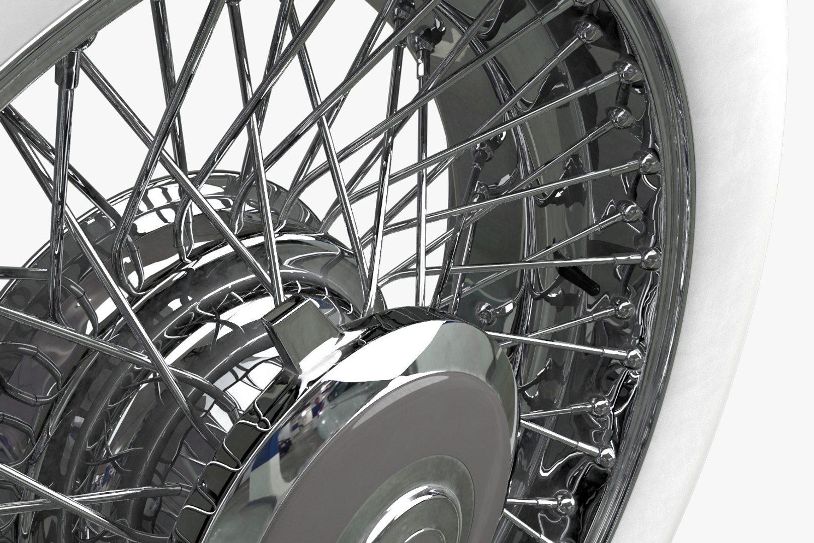 3D Vintage Car Wheel Model - TurboSquid 1273365