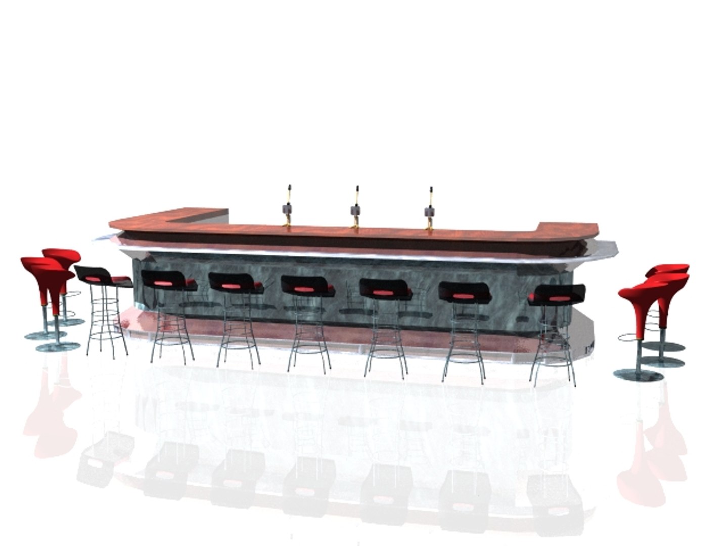 3d Model Lounge Bar