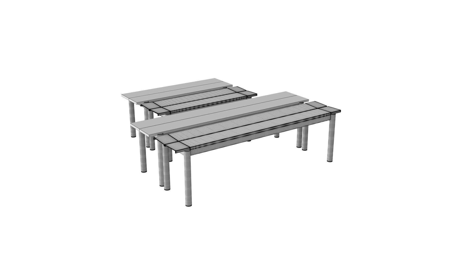 3D Linear Bench - TurboSquid 1947930