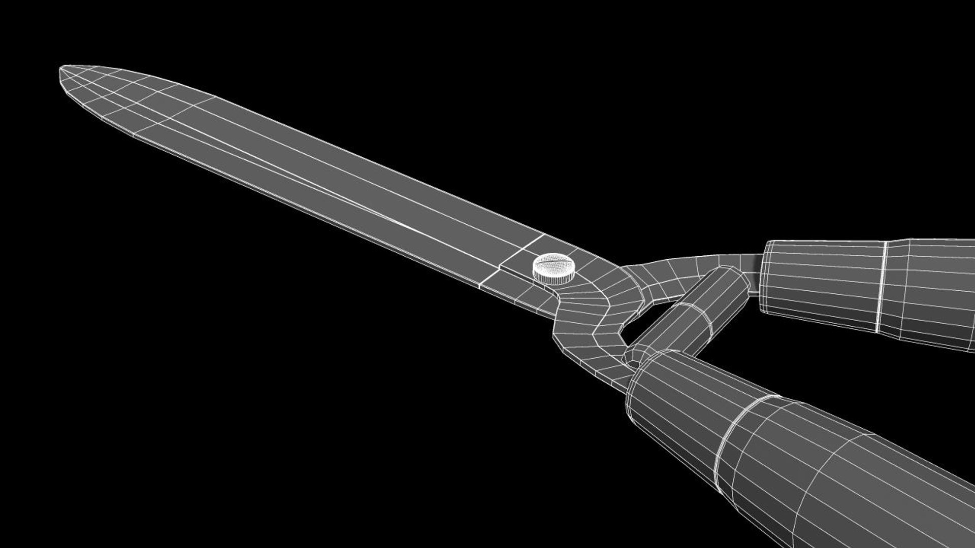 Garden Shears 3d Model