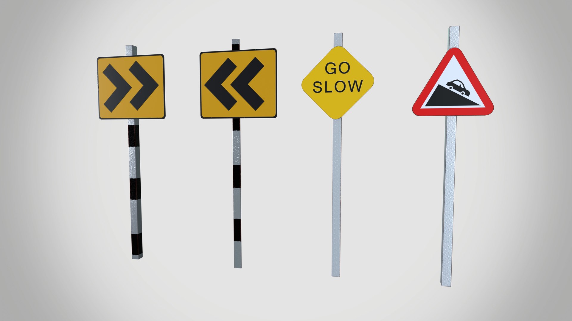 3D Sign Boards Model - TurboSquid 2255746