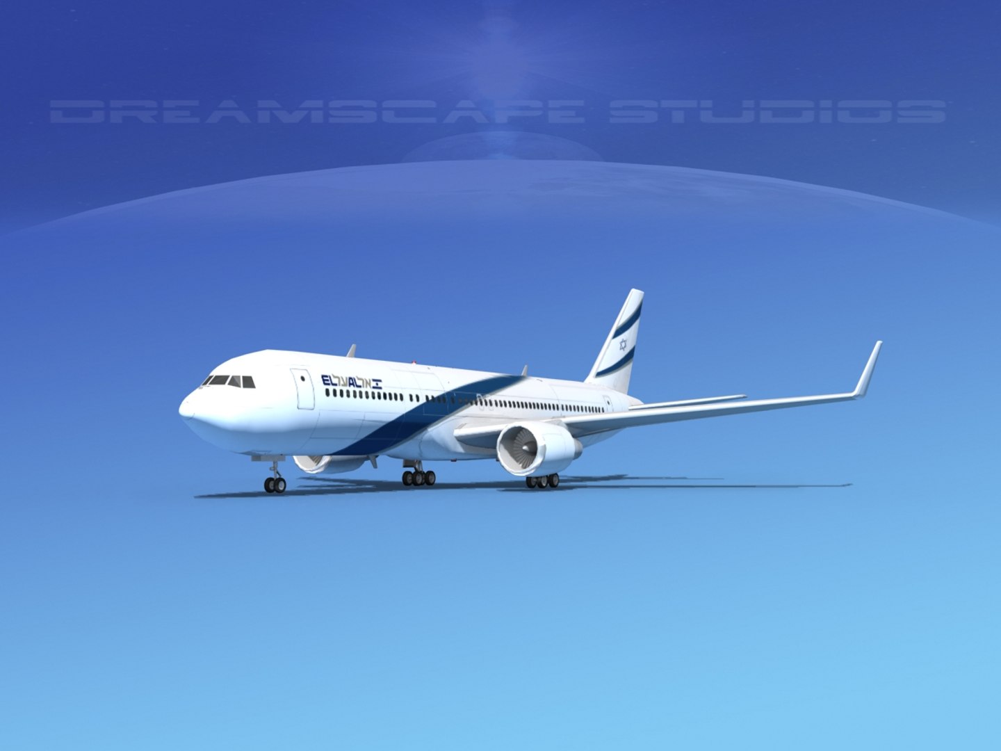 Airlines Boeing 767 767-300 3d 3ds