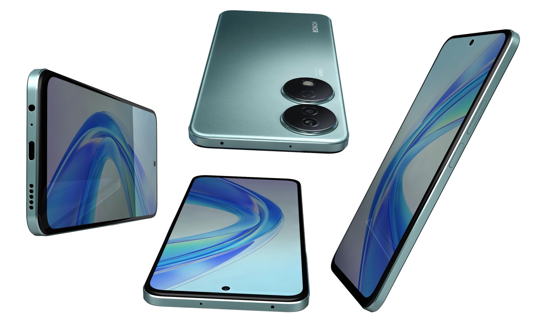 Honor X7b Green 3D model - TurboSquid 2171746