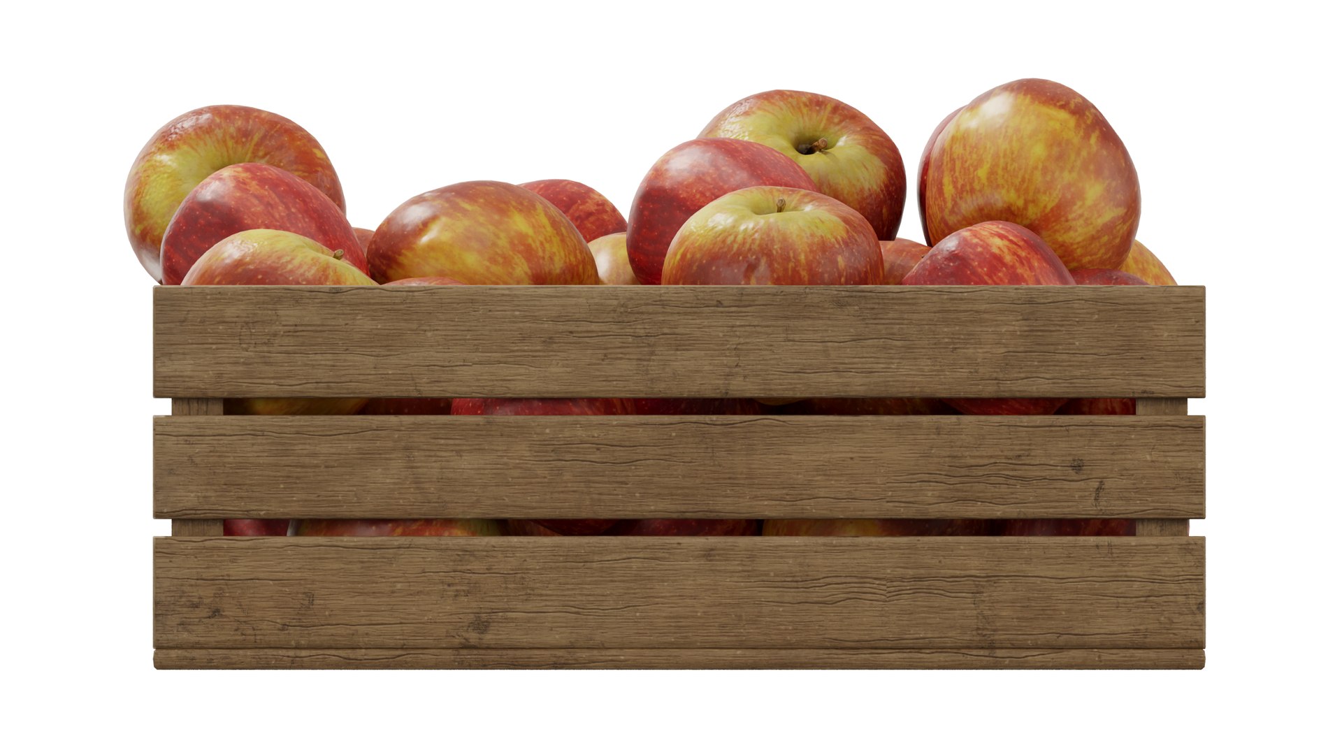 3D Model Apple Crates Set 02 - TurboSquid 1967299