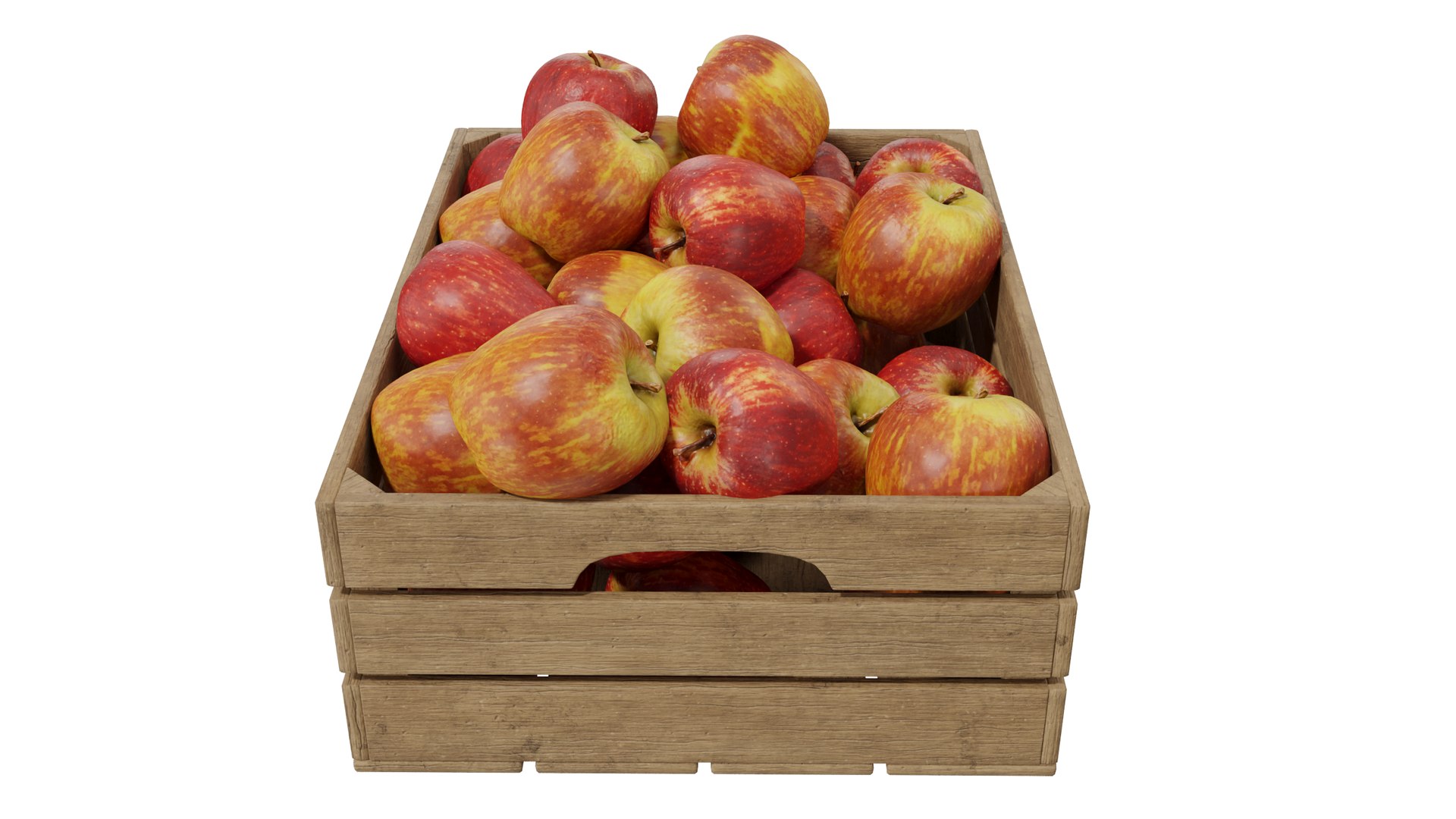 3D Model Apple Crates Set 02 - TurboSquid 1967299