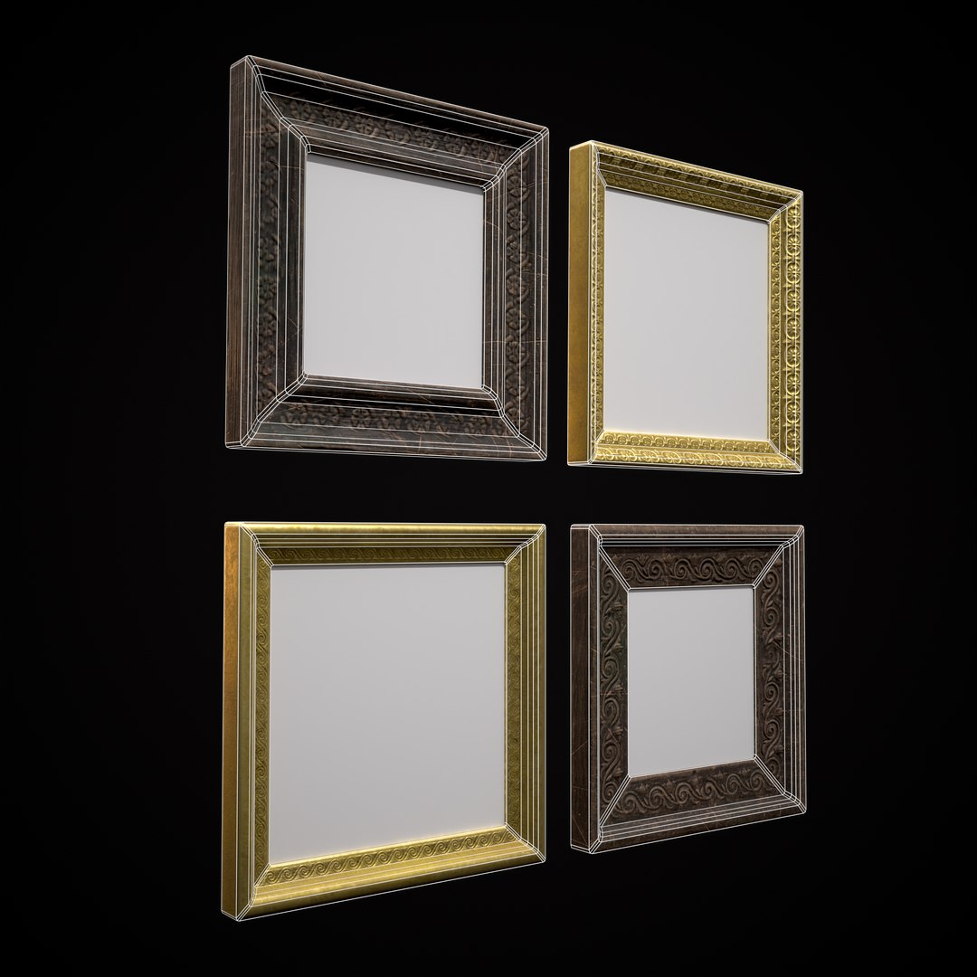 3D Decorative Painting Frames - TurboSquid 2153980