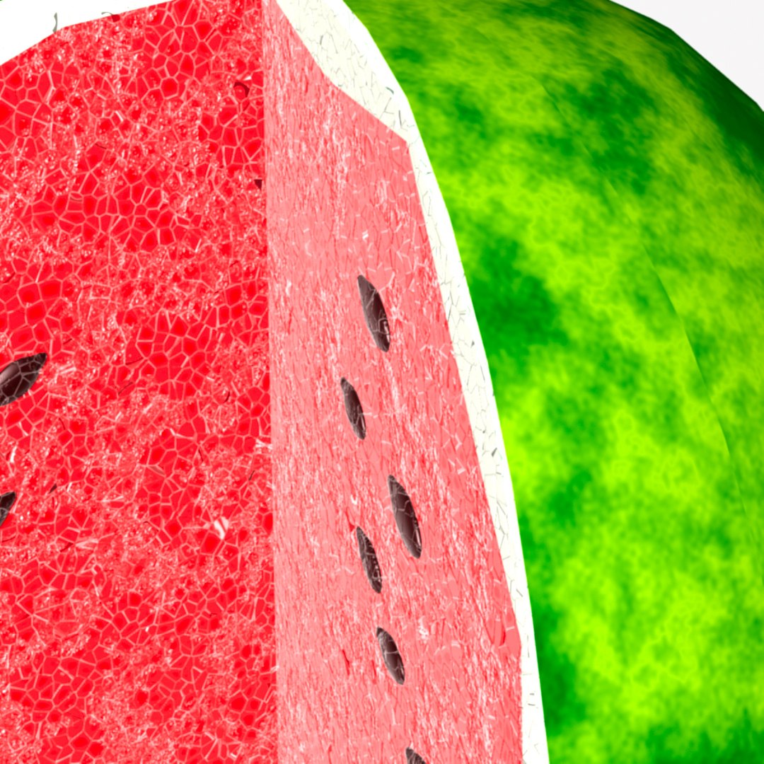 3d Model Of Watermelon Lightwave