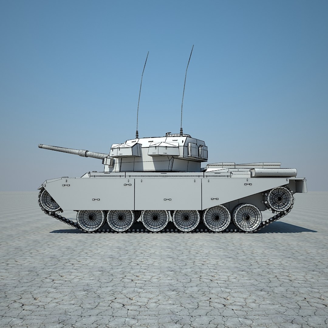 3d Israel Army Tank Shot