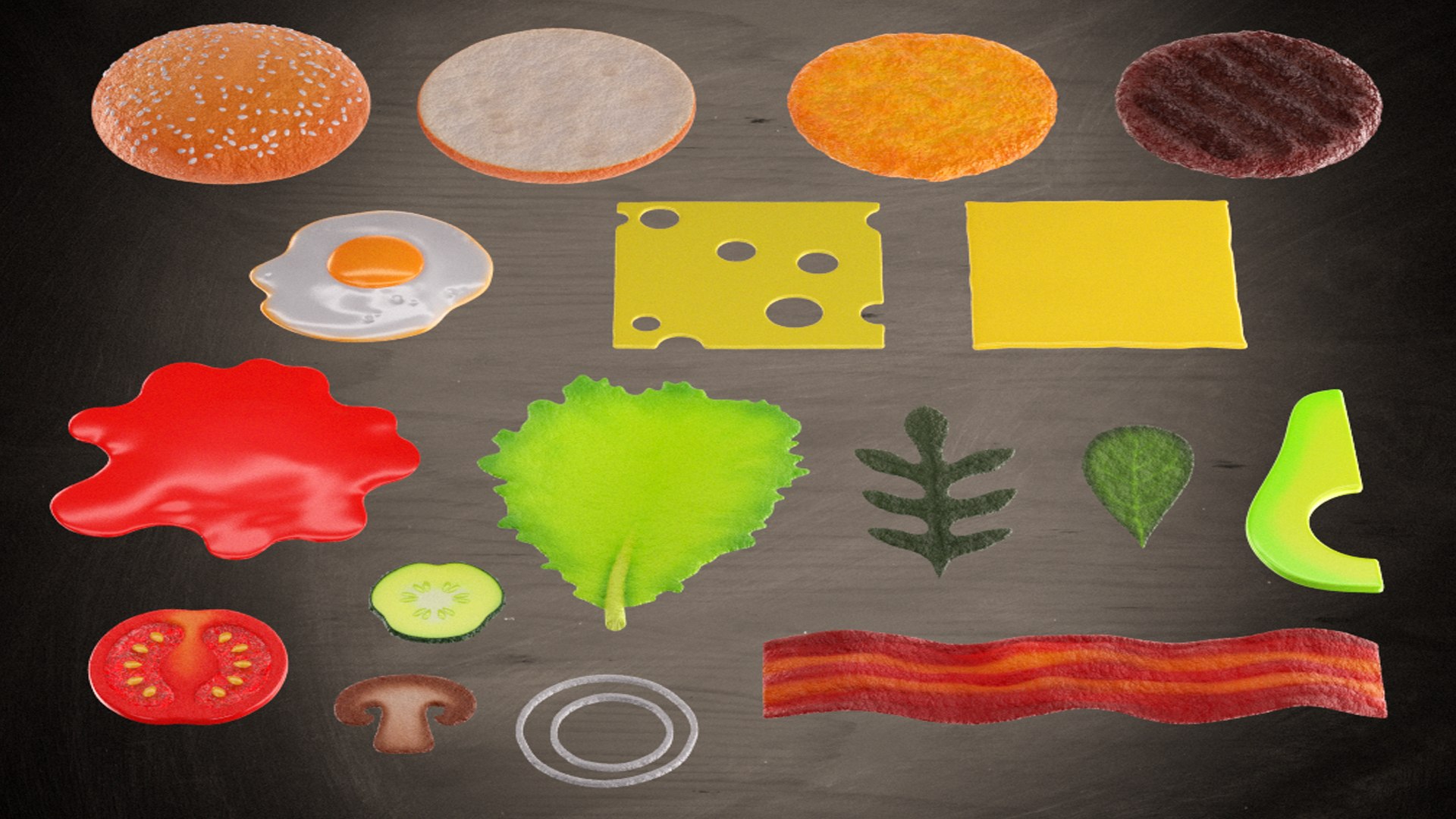 Custom 3d Burger Creator 3D Model - TurboSquid 2287960