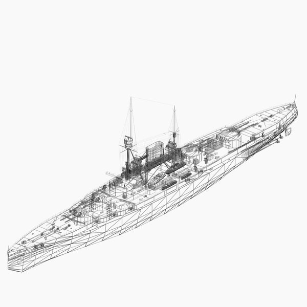 battlecruiser ersatz yorck class 3d model