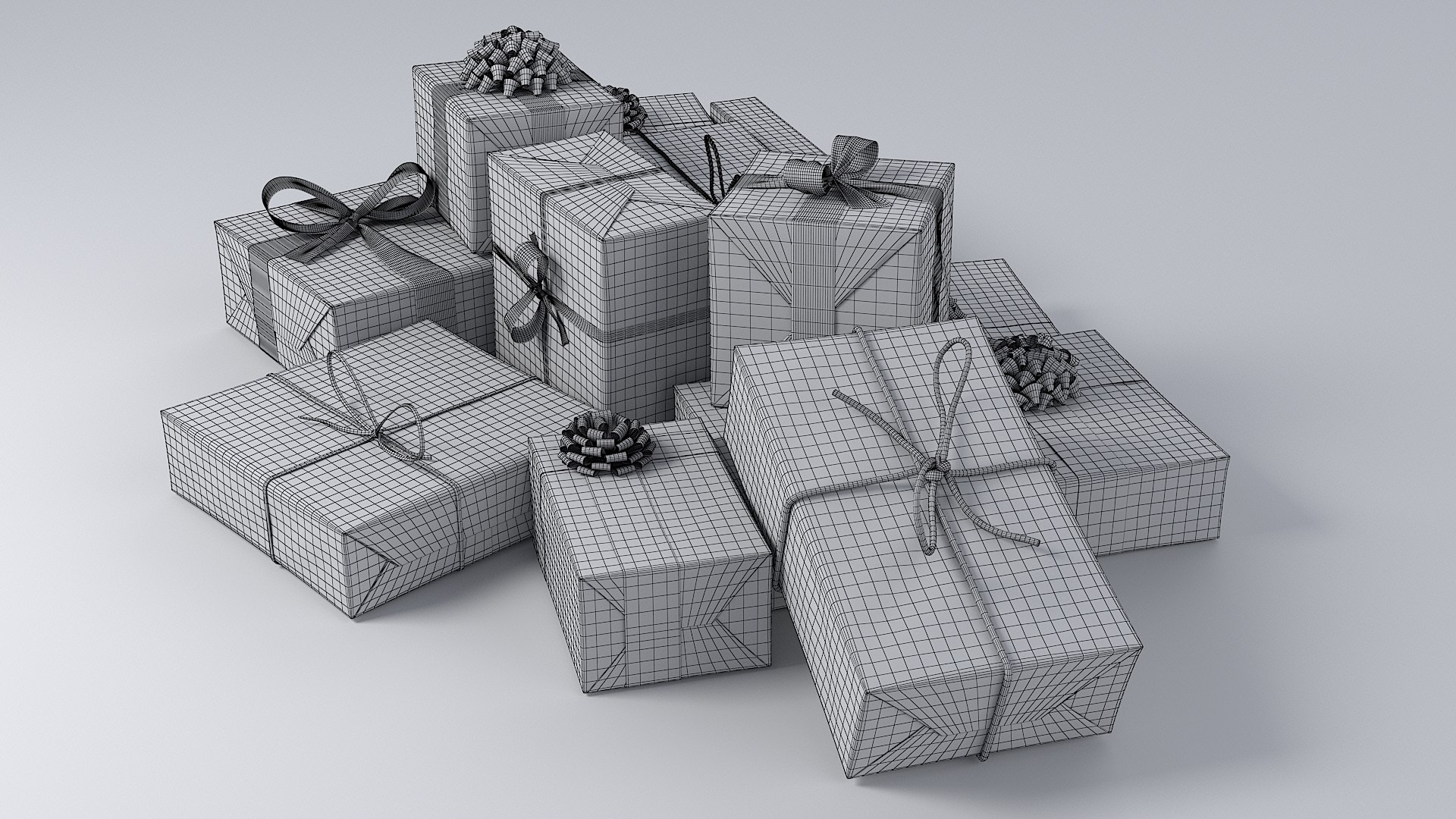 3D Christmas Presents Set - TurboSquid 1982289