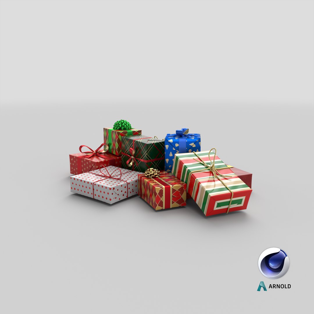 3D Christmas Presents Set - TurboSquid 1982289