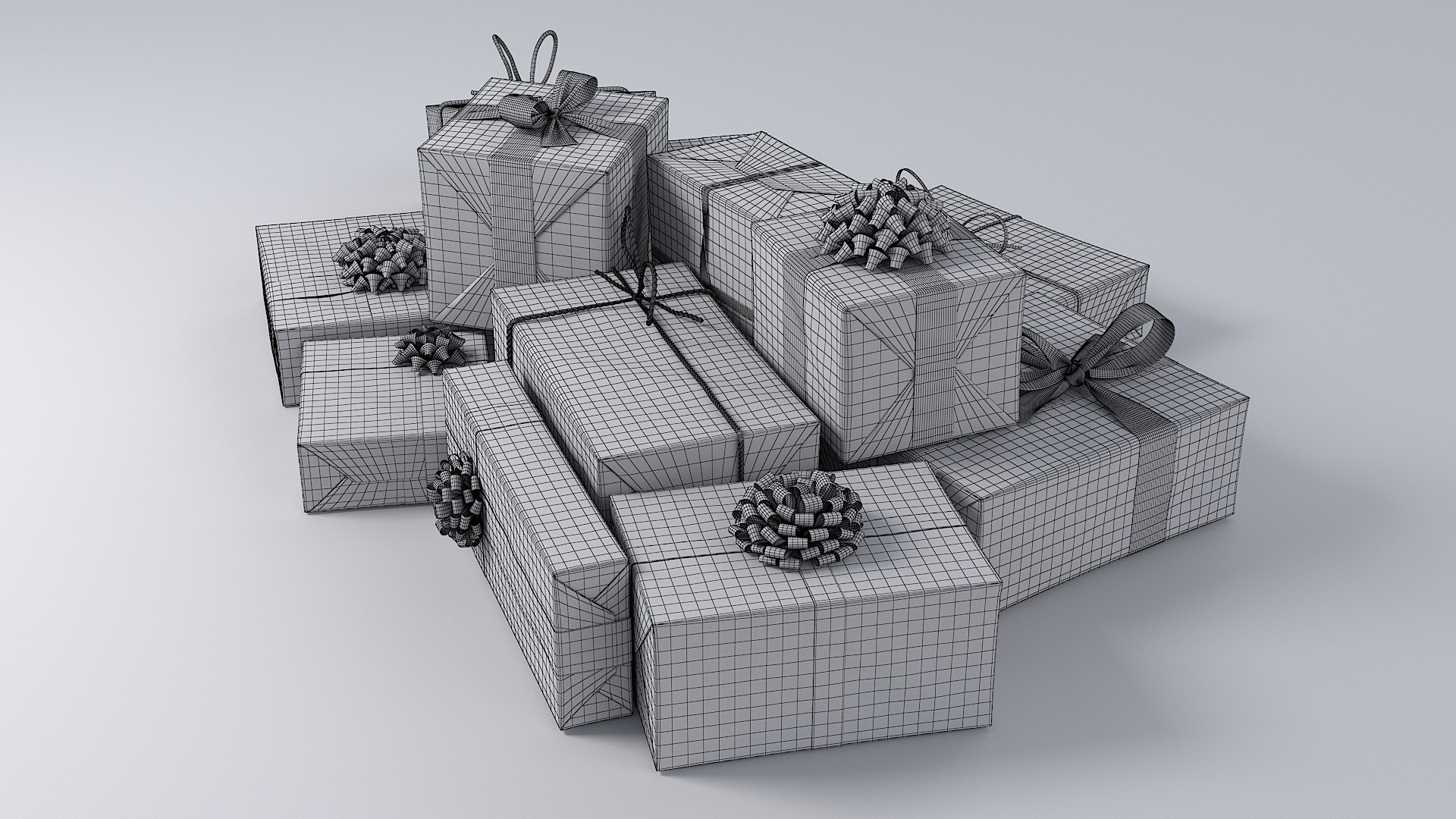 3D Christmas Presents Set - TurboSquid 1982289