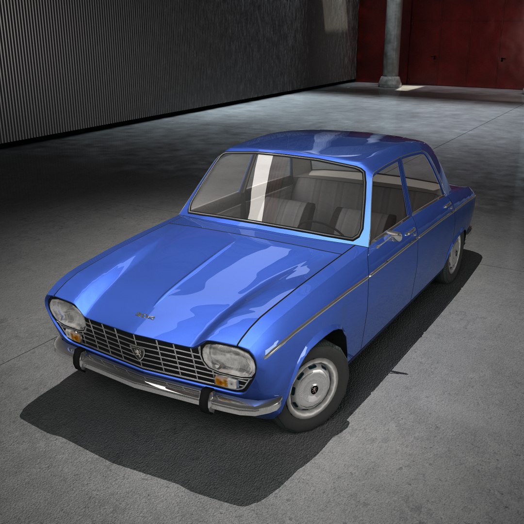 3d model 1965 peugeot 204